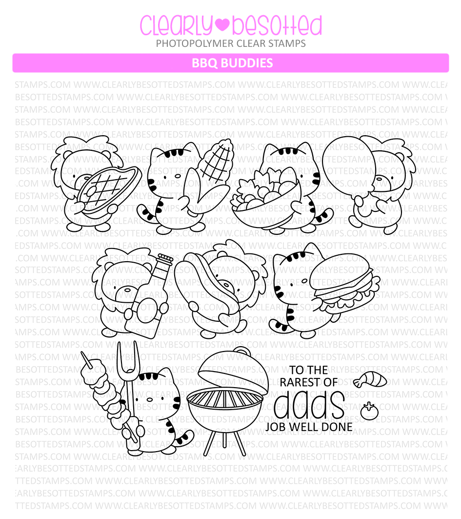 BBQ Buddies – Clearly Besotted Stamps