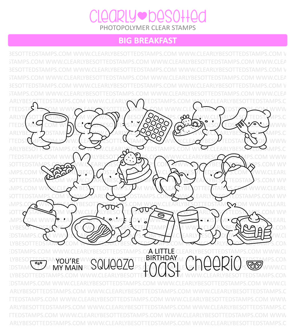 Big Breakfast – Clearly Besotted Stamps