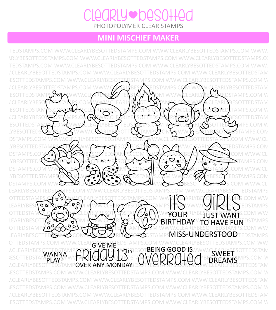 Mini Mischief Maker – Clearly Besotted Stamps