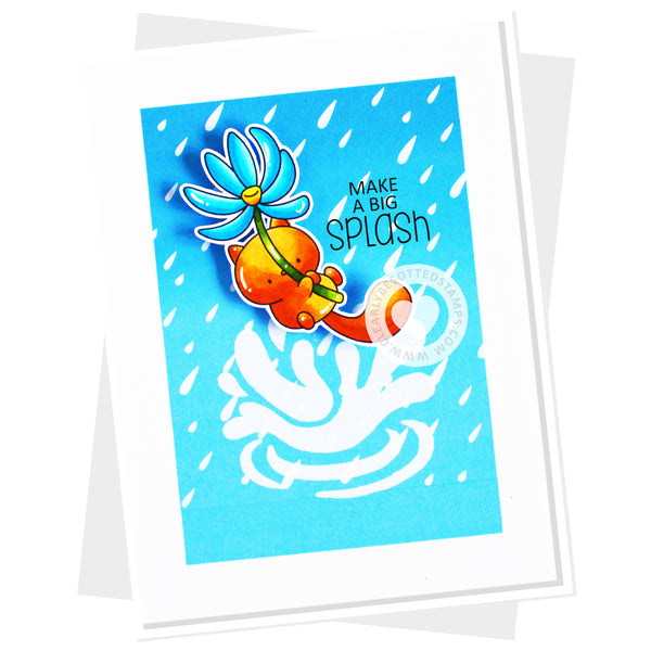 Splish Splash Stencil – Clearly Besotted Stamps